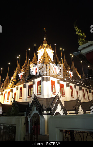 Wat Ratchanadda, the temple of metal castle , Bangkok , Thailand Stock ...