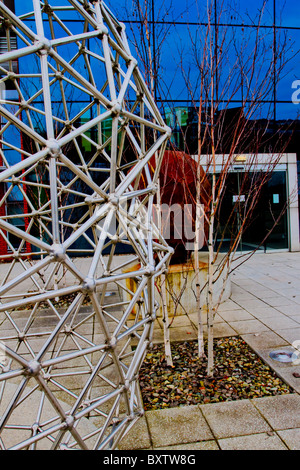 Joseph Hillier’s sculpture Generation a group of three human head ...