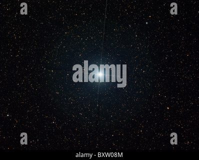 alpha star Altair in Aquila, 12th brightest star in the sky, the A5 ...