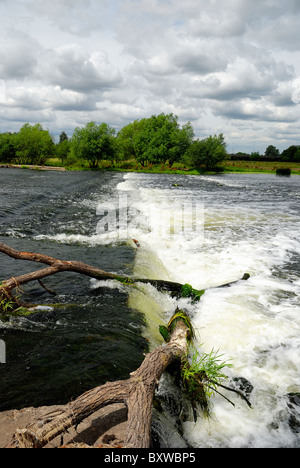 Sawley Weir, River Trent Stock Photo - Alamy