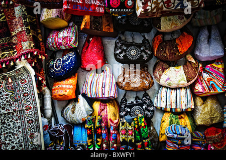 Istanbul Grand Bazaar Turkey bags bag handbag Stock Photo - Alamy
