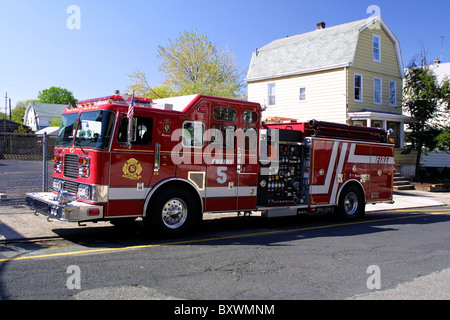 Garfield NJ Fire truck Stock Photo - Alamy