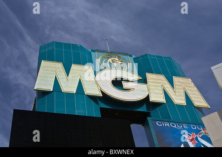 Sign for the MGM Grand Las Vegas casino hotel Las Vegas Strip Paradise ...