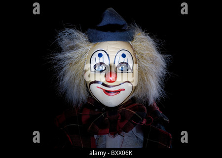 Terrifying scary evil clown figure dark nightmare haunted house ...