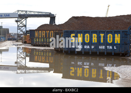 S. Norton scrap metal dealers on the Dock Road in Liverpool Docks ...