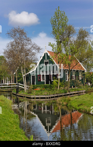 Classic Dutch homes, Zaanse Schans, Holland, Netherlands Stock Photo ...