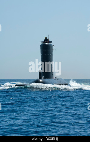 Spanish navy submarine arrives at the port of Cartagena. Spain. 26/8 ...