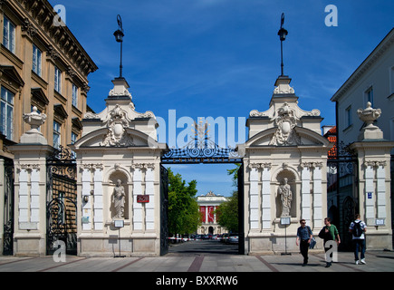 The emblem of Warsaw University, Warsaw, Poland Stock Photo - Alamy