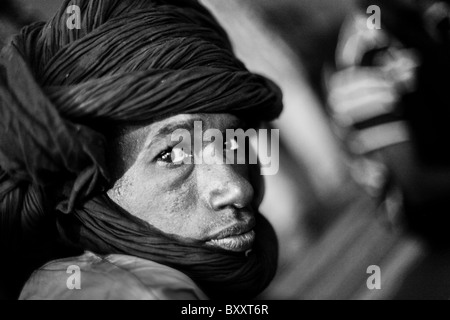 A Fulani man from a small village in northern Burkina Faso plays a ...