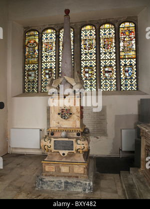 Bisham Margaret Lady Hoby monument with swans Stock Photo - Alamy