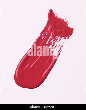 red paint splodge on a white background Stock Photo: 33788280 - Alamy