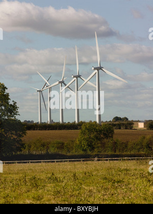 Wind Turbine farm, Watchfield, Oxfordshire, England Stock Photo - Alamy