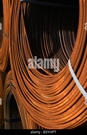 Concrete reinforcement: steel rebar coils Stock Photo - Alamy