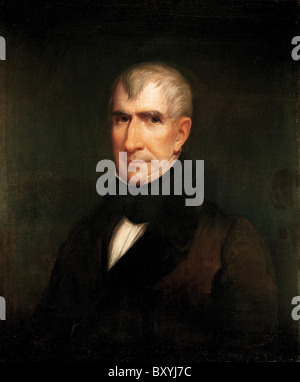 William Henry Harrison President of the US 1841. Hand-colored engraving ...