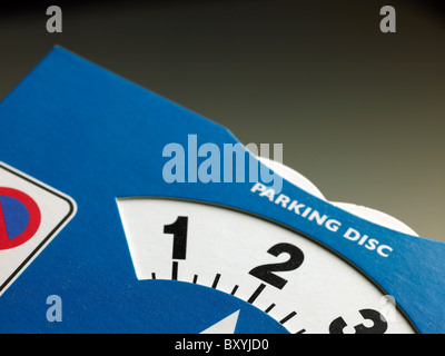 Disc Zone parking disc Stock Photo - Alamy