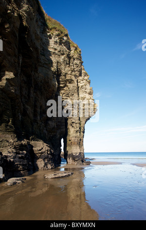 Tintagel Haven and Cliffs, North Cornwall, England, Europe Stock Photo ...