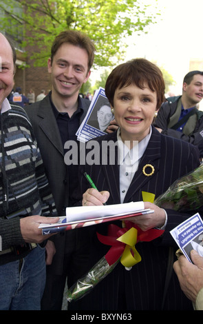 The singer Dana canvassing for the Conservative Party in Wednesfield ...