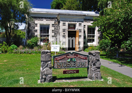 Geraldine Historical Society museum, South Island, New Zealand Stock ...