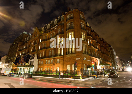 London, England, UK. Claridge's Hotel, Mayfair. Doormen at the main ...
