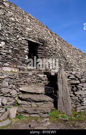 Beehive stone huts celtic monastic monastery Skellig Michael looking to ...