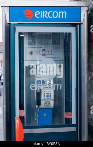 EIRCOM phone box in Limerick, Republic of Ireland Stock Photo - Alamy