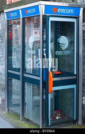 EIRCOM phone box in Limerick, Republic of Ireland Stock Photo - Alamy