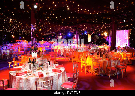 large ballroom set up for party Stock Photo - Alamy