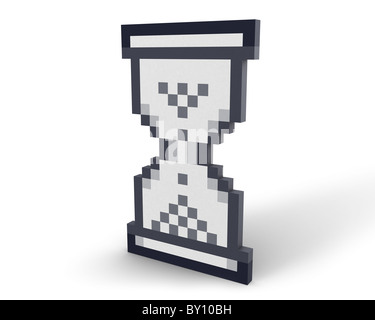 Cursor icon isolated on 3d blue round button abstract illustration ...