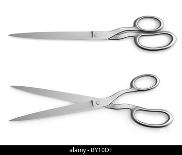 Scissors closed and opened Stock Photo - Alamy