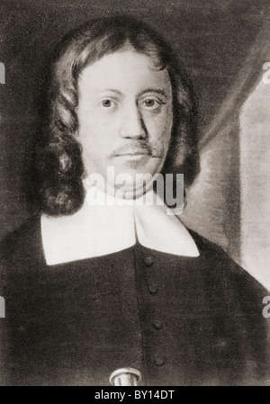 JAN van RIEBEECK (1619-1677) Dutch colonial administrator arriving at ...