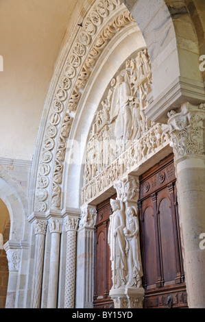 Romanesque masterpiece carving of Last Judgement by Gislebertus 1130 to ...