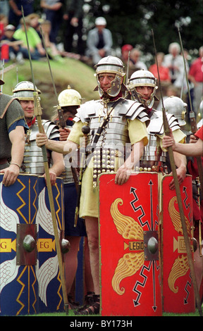 Roman Reenactment, Caerleon Amphitheatre Stock Photo - Alamy