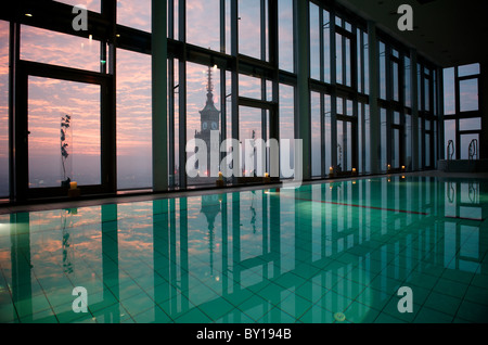 The swimming pool of the Hotel InterContinental, Warsaw, Poland Stock ...