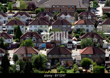 UK Middle Class Suburbia Concept Stock Photo - Alamy