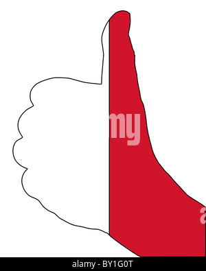 Malta hand signal Stock Photo - Alamy