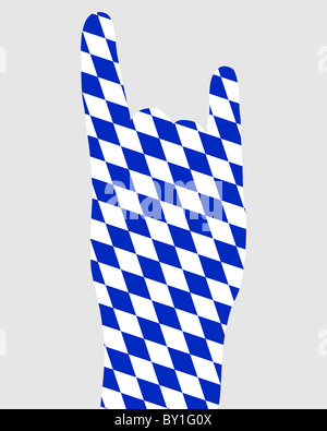 Bavarian finger signal Stock Photo - Alamy