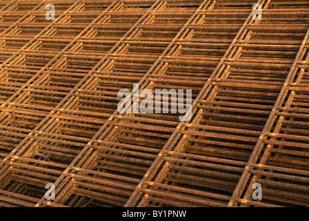 Concrete reinforcement: steel rebar detail Stock Photo - Alamy