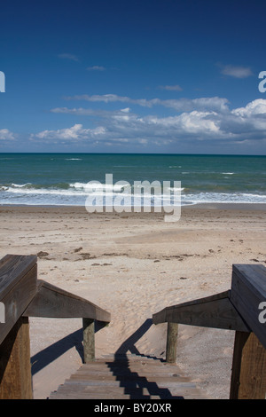 Florida Beach access steps Stock Photo - Alamy