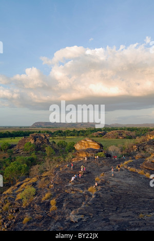 Sunset at Ubirr, overlooking the Nadab floodplain. Kakadu National Park, Northern Territory ...