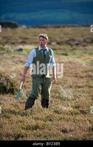 UK; Yorkshire. Grouse shooting on Bingley and Ilkley Moor Stock Photo ...