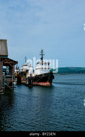 Boardwalk at Coos Bay Oregon Stock Photo - Alamy