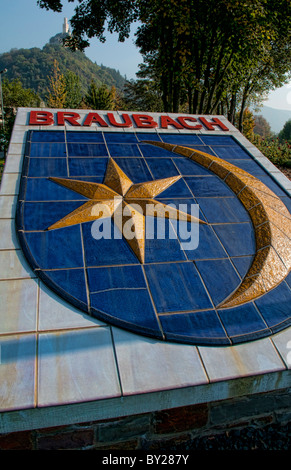 wonderful charming village on Rhine River of Braubach Germany with ...