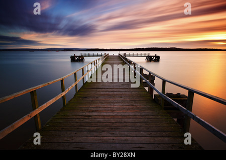 Lake Pier, Hamworthy, Poole, Dorset, England, UK Stock Photo - Alamy