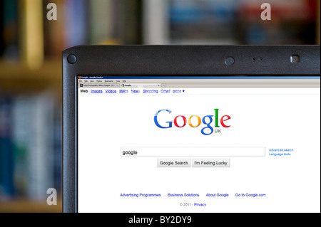 The Google UK web search engine page on a computer screen Stock Photo ...