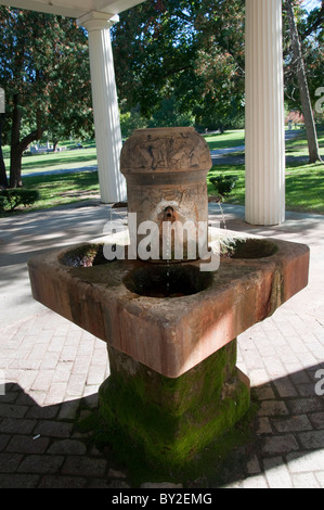 Mineral Water Spring in Saratoga Springs, New York State, USA Stock ...