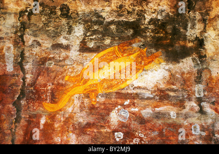 An Aboriginal x-ray rock painting art gallery featuring a Barramundi ...