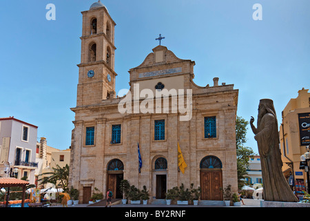 Greek Orthodox Cathedral (Church of the Trimartyri) in Chania on Crete ...