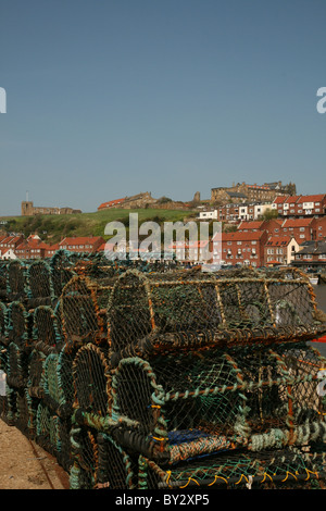 Crab pots at Whitby Stock Photo - Alamy