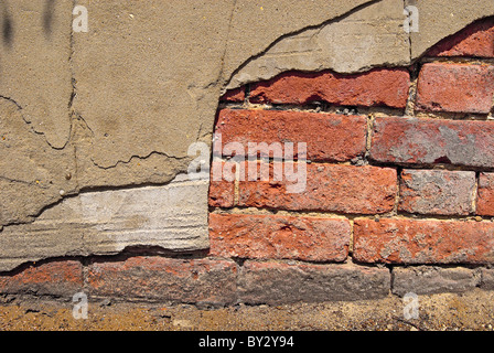 Serious decay of mortar joints and crumbling brick faces caused by ...