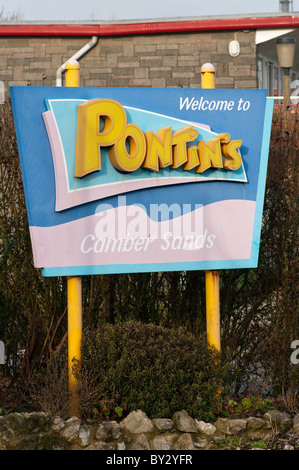 Pontins Holiday Camp Sign Stock Photo - Alamy